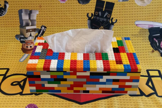 Zo maak je een DIY Tissue box van LEGO!